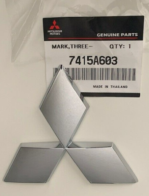 MITSUBISHI Genuine Lancer Front Bumper Grille Diamond Chrome Emblem 74